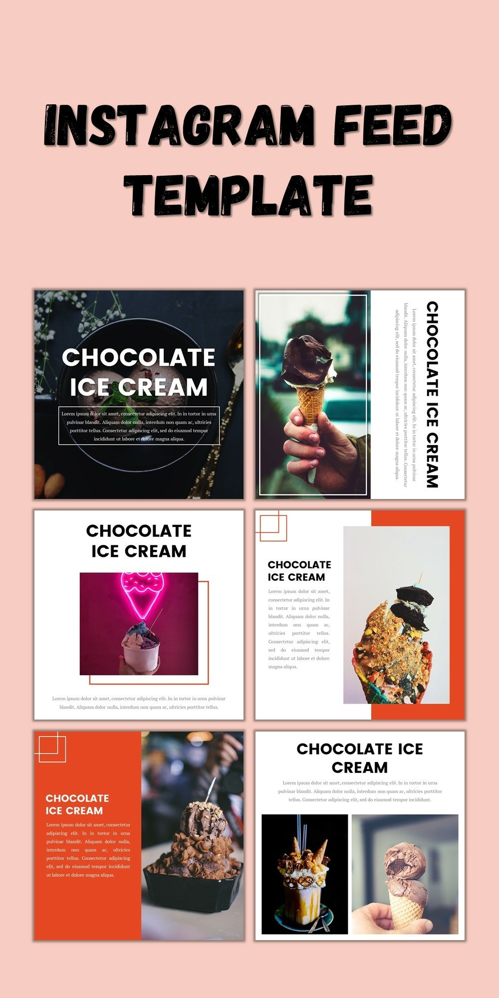 Template Instagram Business - Chocolate Ice Cream