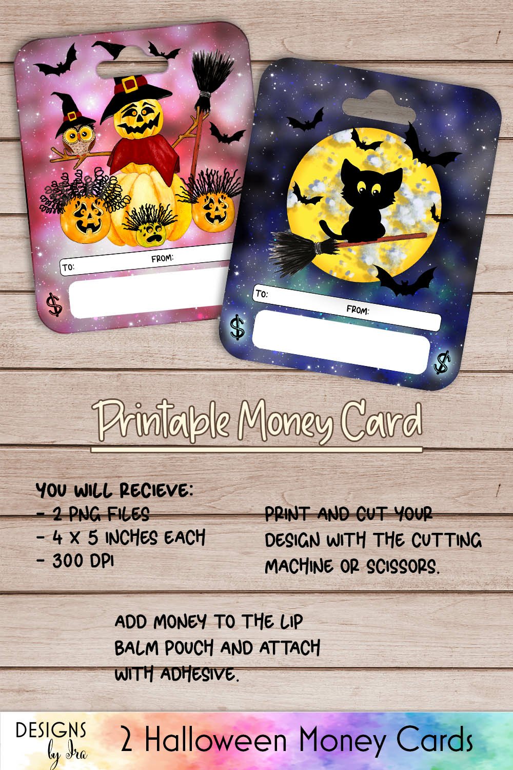 Halloween Money Cards | Creepy Pumpkins Money Card