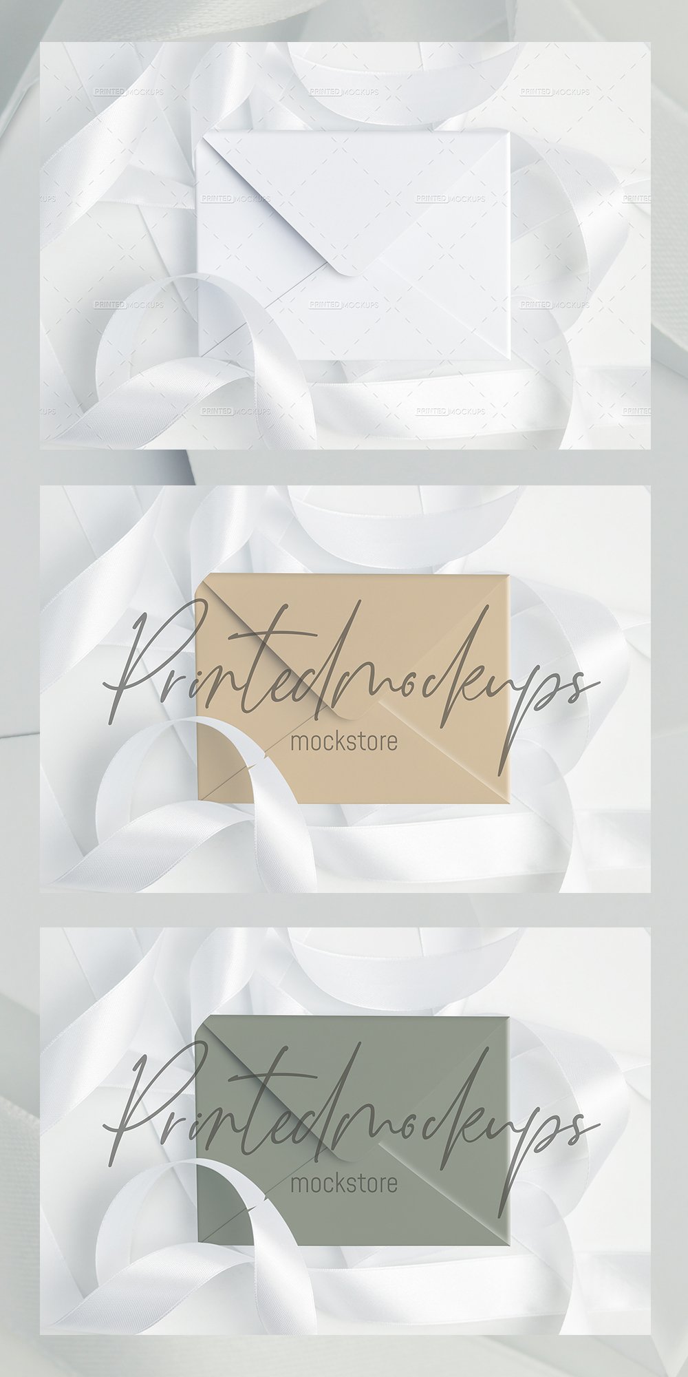 3.5 x 5 RSVP Bow Envelope Mockups | Psd and Jpeg Files