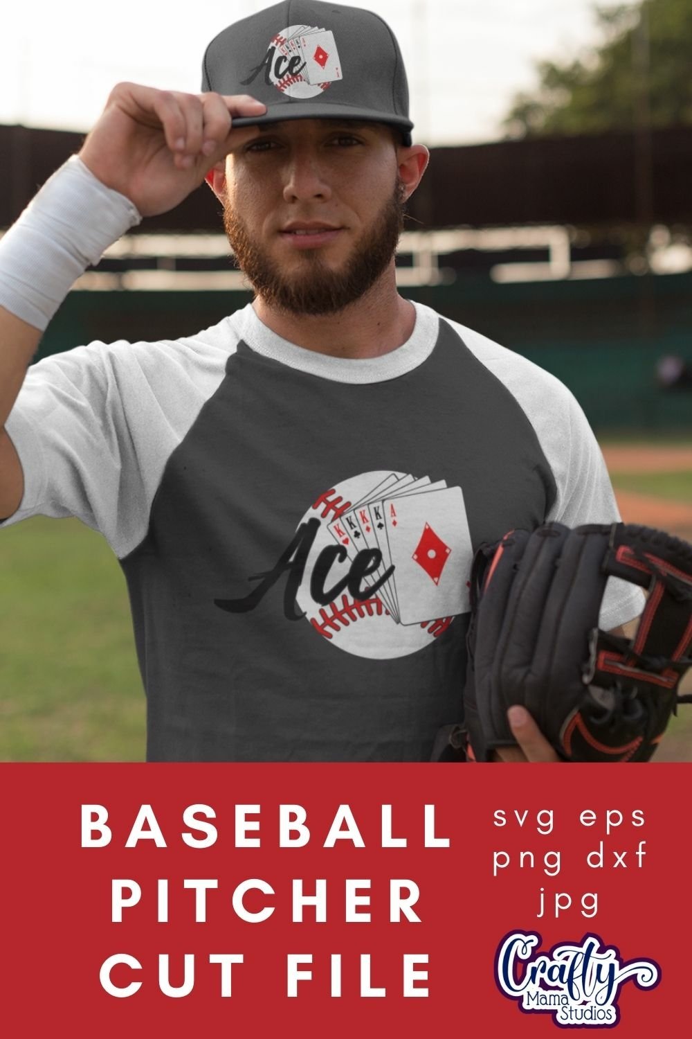 Ace Pitcher Diamond | Baseball Svg Design Cut File