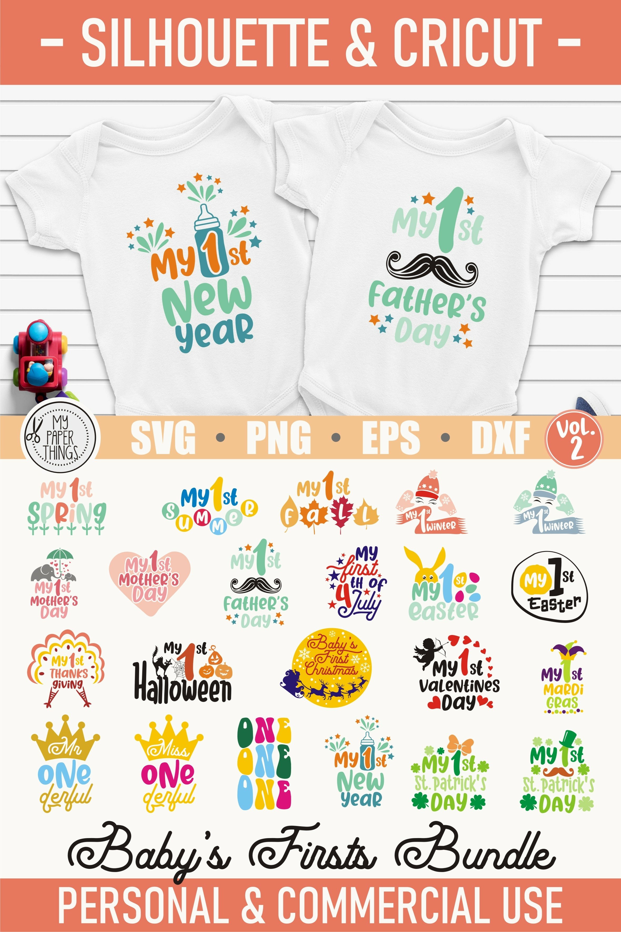 Baby firsts Holiday svg bundle