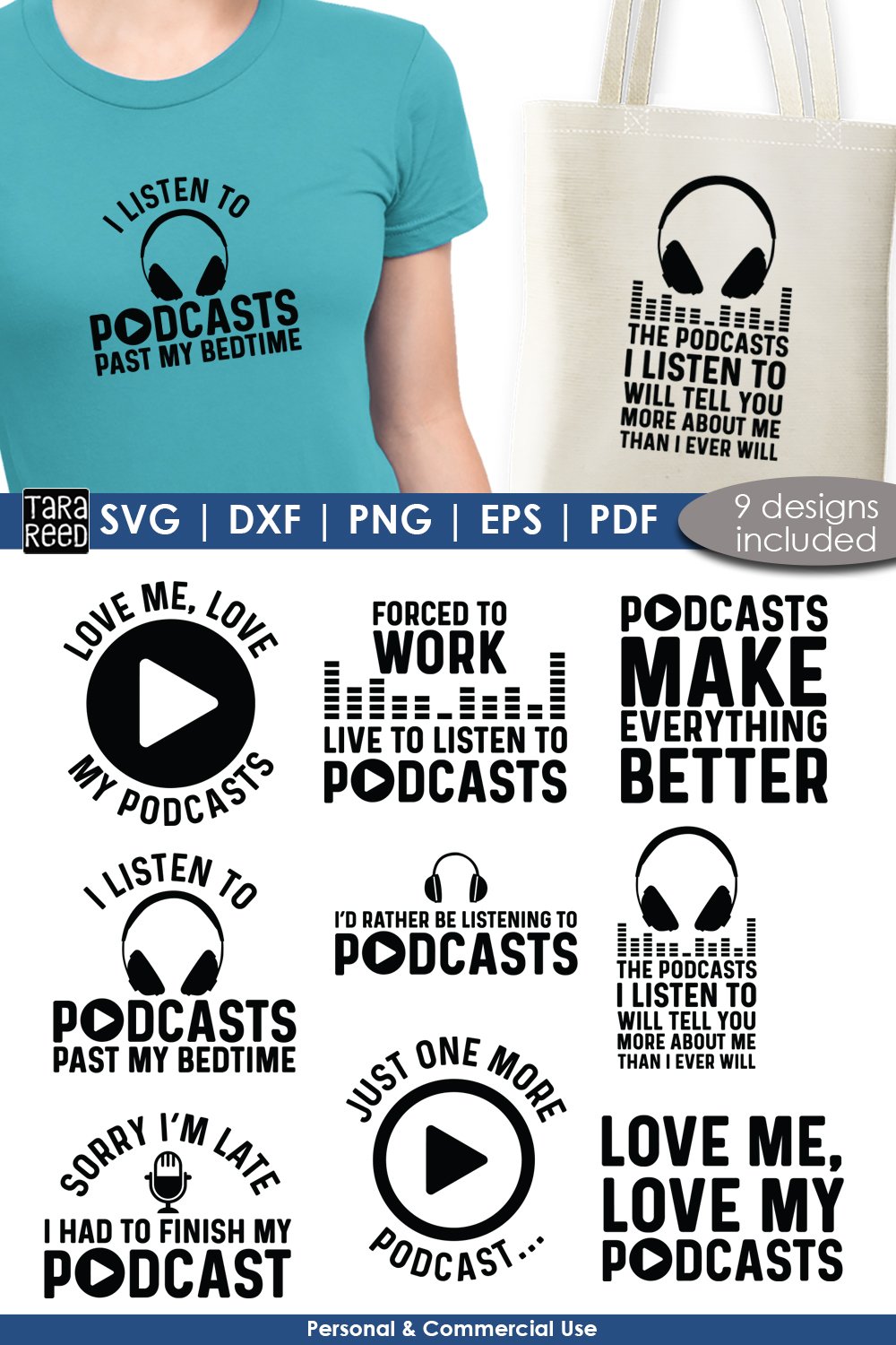 Podcasts - SVG and Cut Files for Crafters