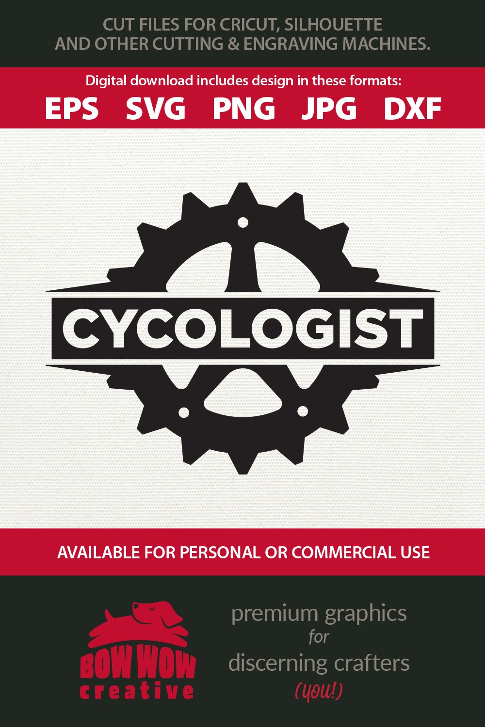 Cycologist Cycling / Bicycling SVG Cutting File & Clipart