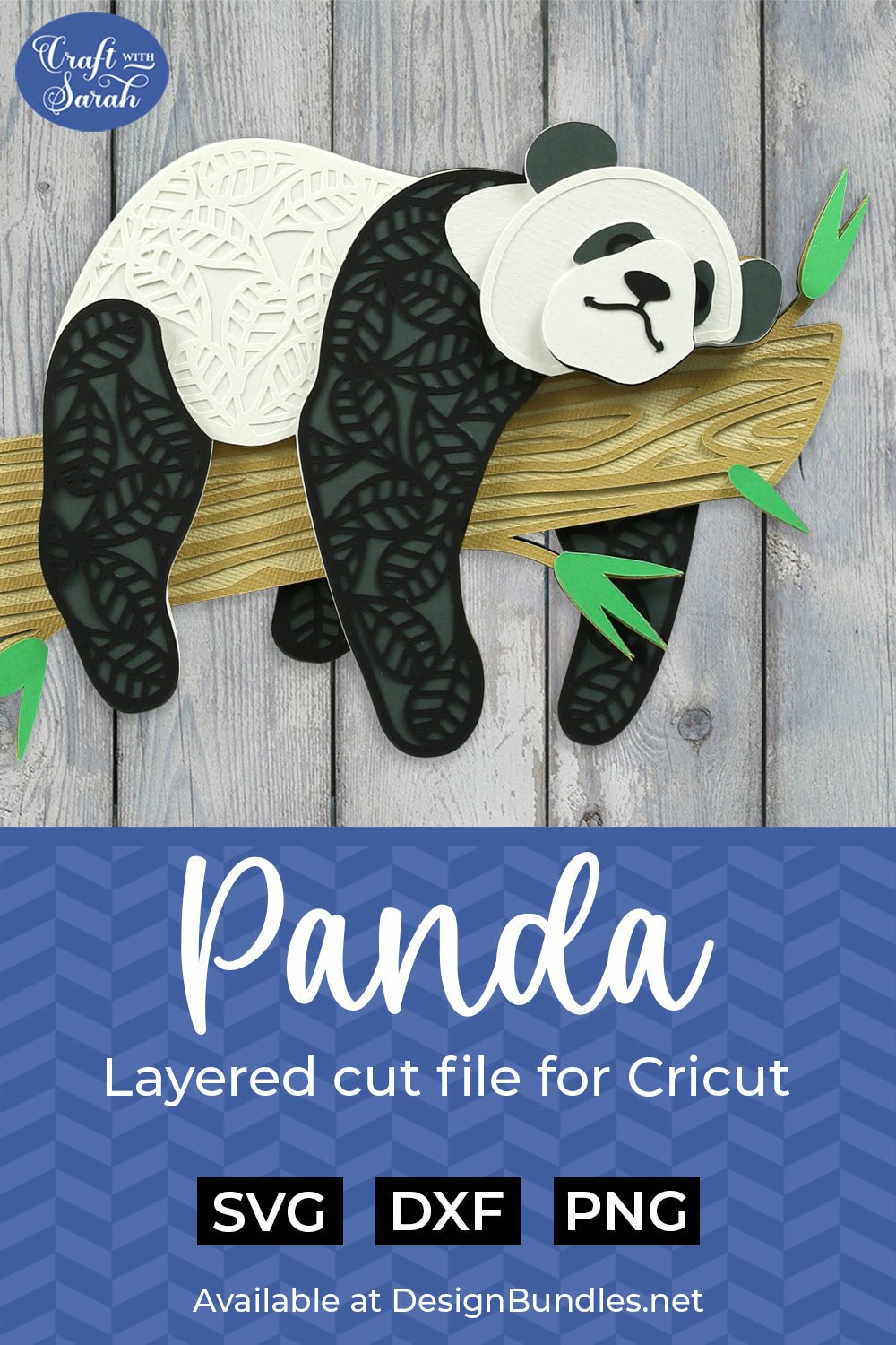 Panda SVG | Layered Panda Bear SVG Sleeping in a (1923015)