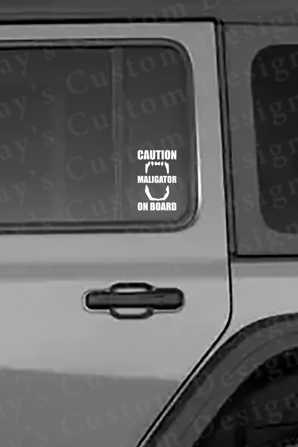 Caution Maligator On Board - SVG Design