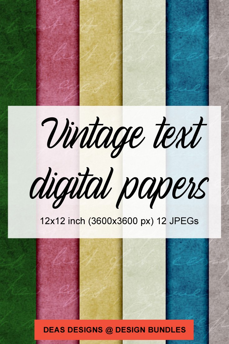 Vintage text papers