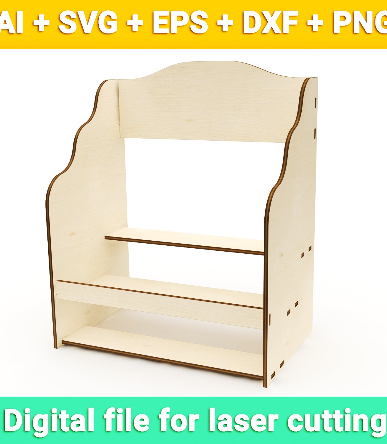 Stand-showcase vector for CNC svg vector file