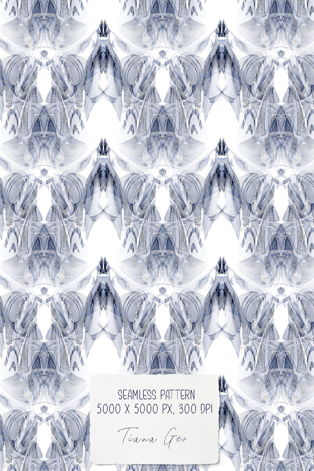 Abstract geometric damask seamless pattern