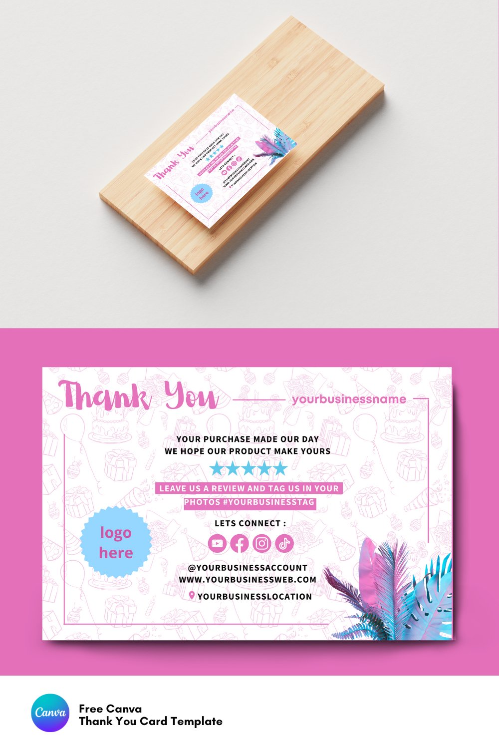 Thank You Card for Small Business | Canva Template