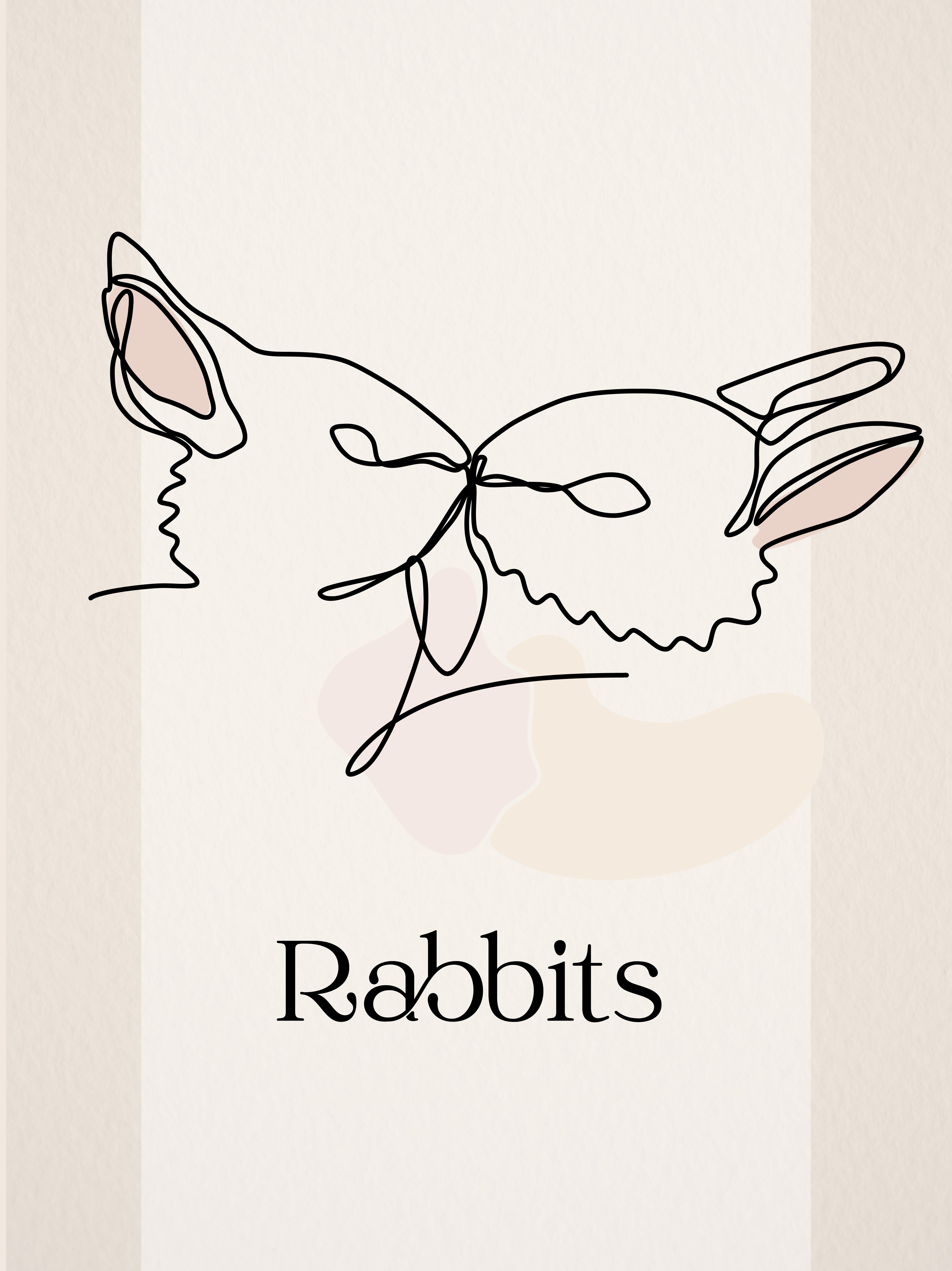 Bunny single line illustration (1220925)