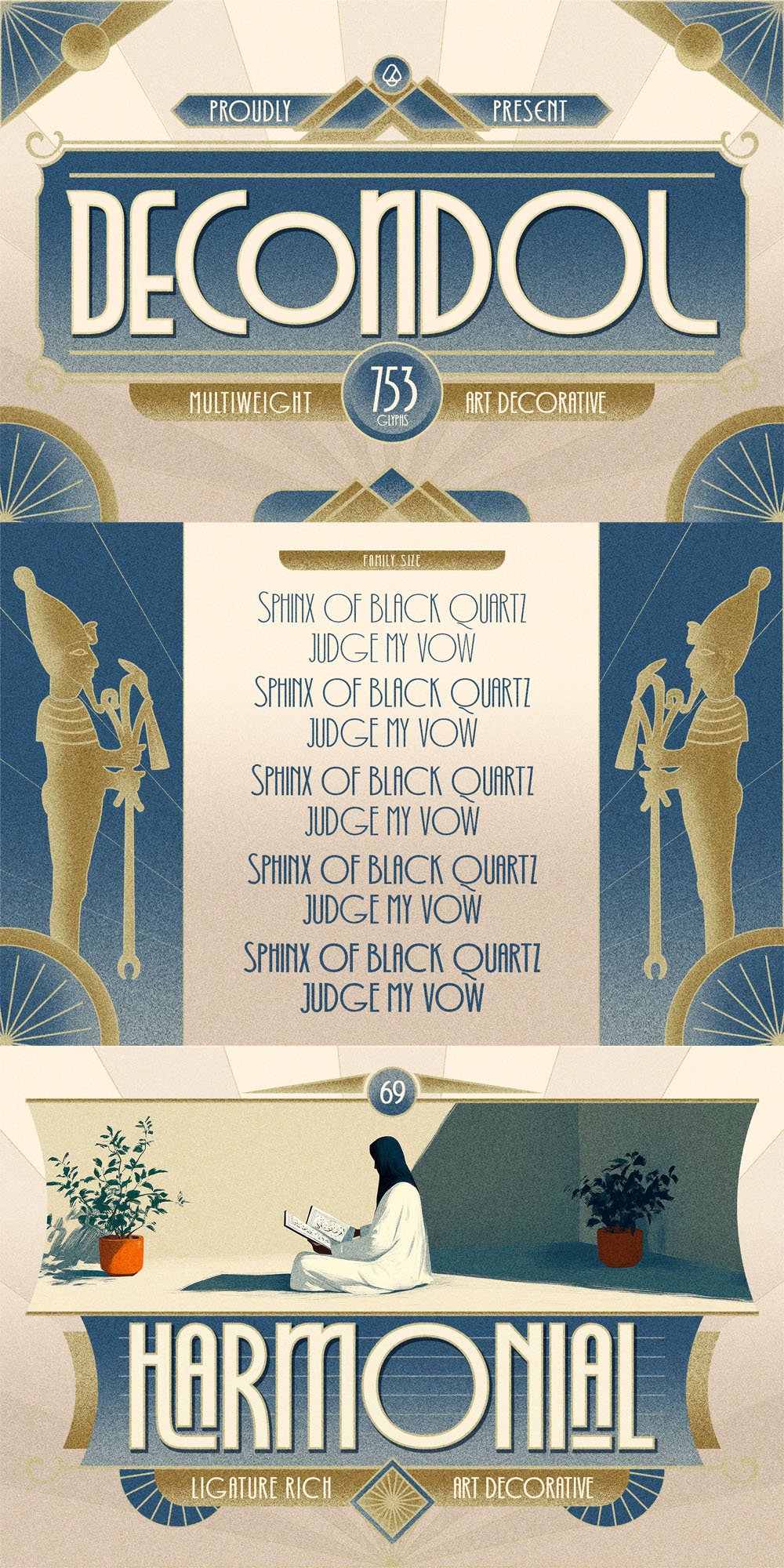 Decondol Art Deco Typeface