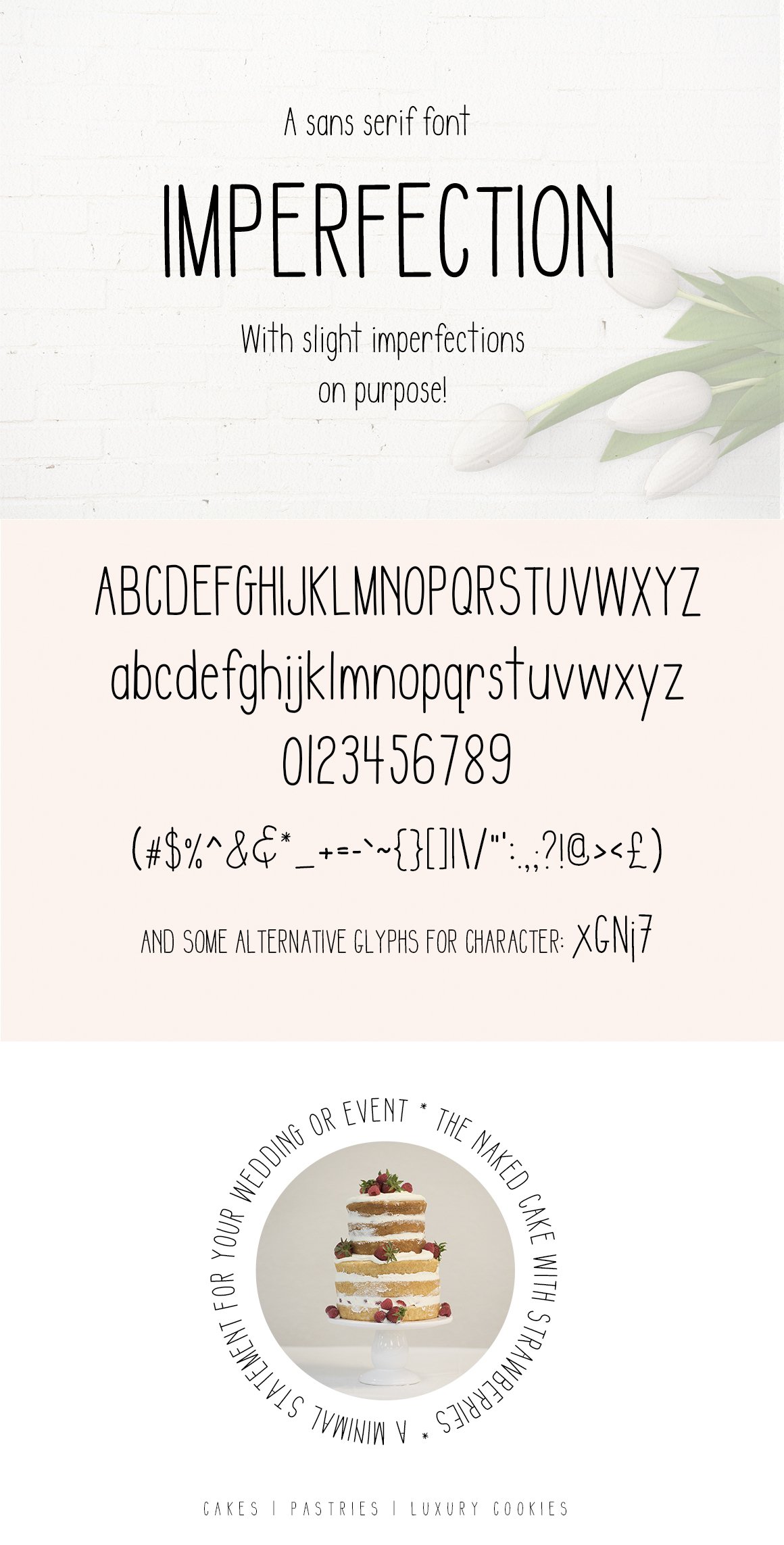 IMPERFECTION - A Sans Serif hand written font (159321)