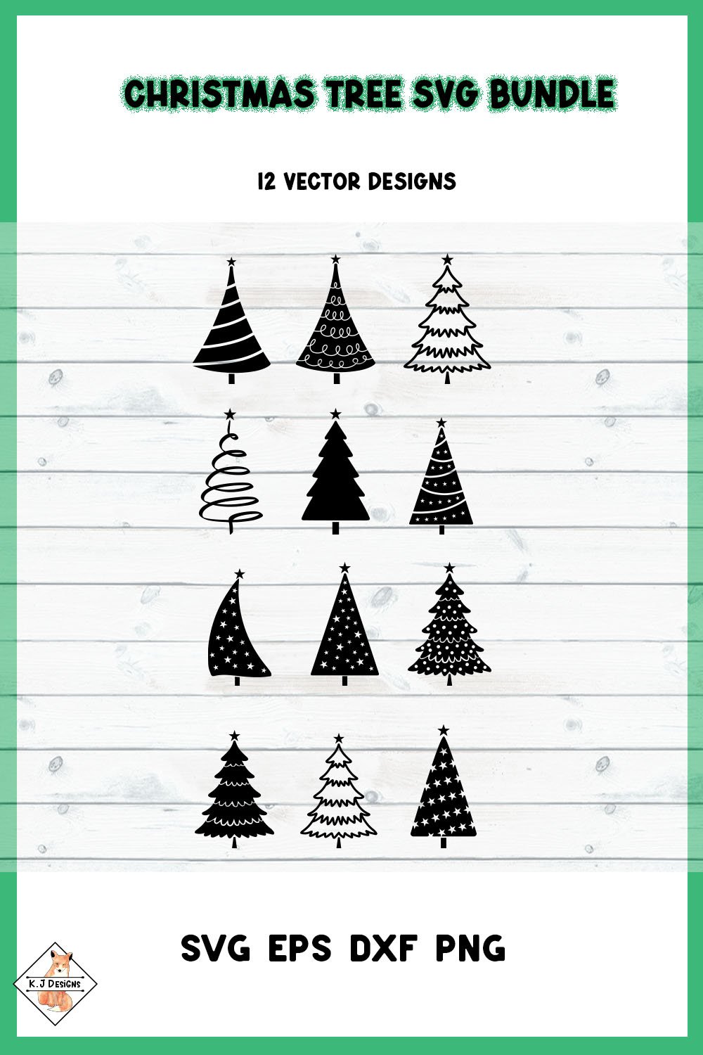 Christmas Tree SVG Bundle | Pine Trees