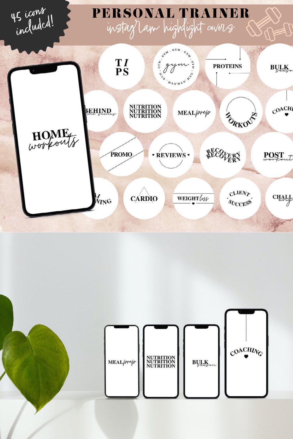 fitness instagram highlight covers