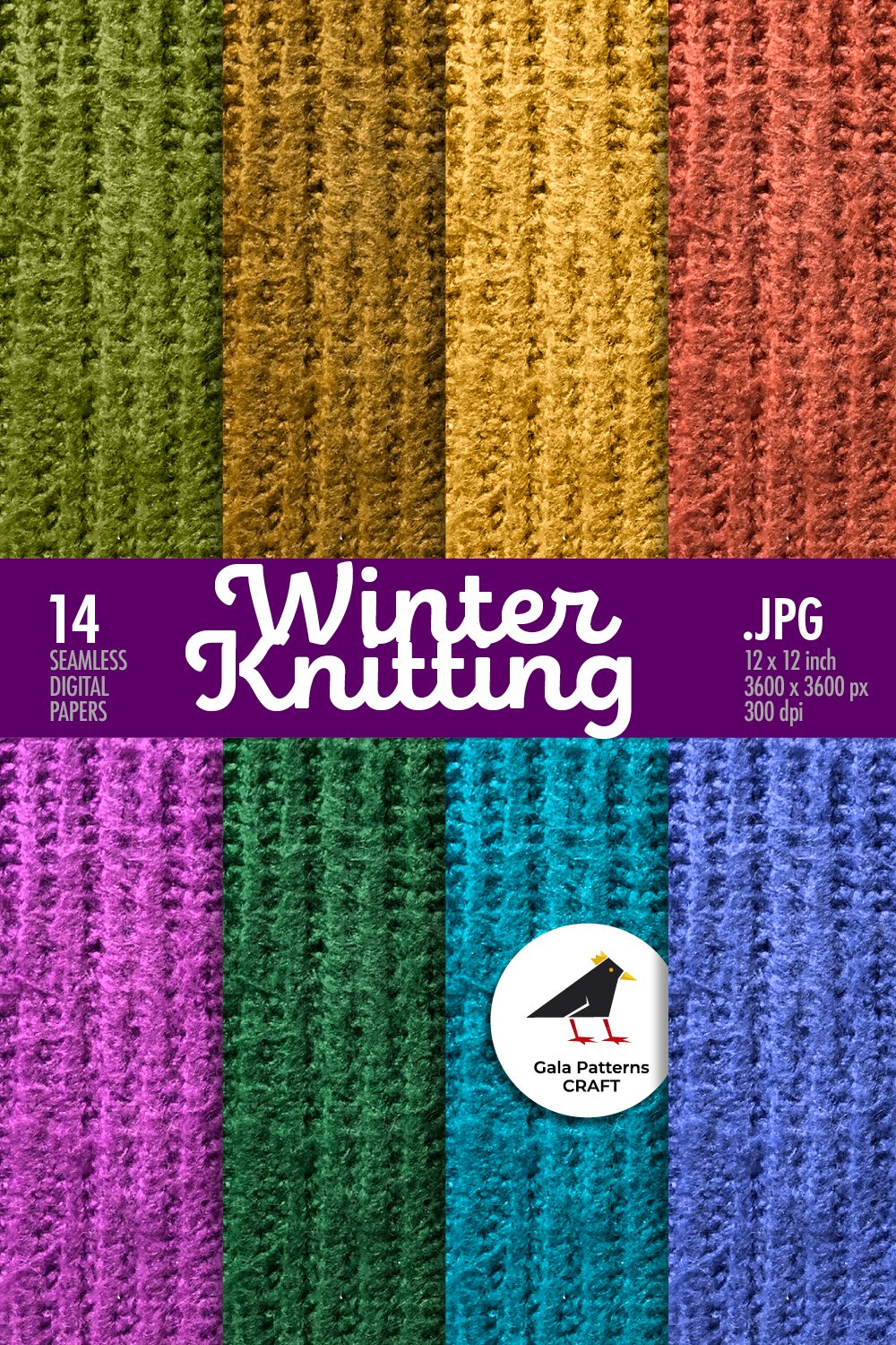 Knitted Digital Papers | Wool Fabric Papers | patterns JPG