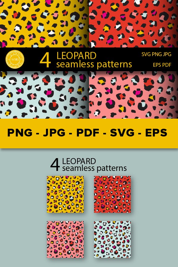 Leopard print SVG Leopard bright background Leopard pattern