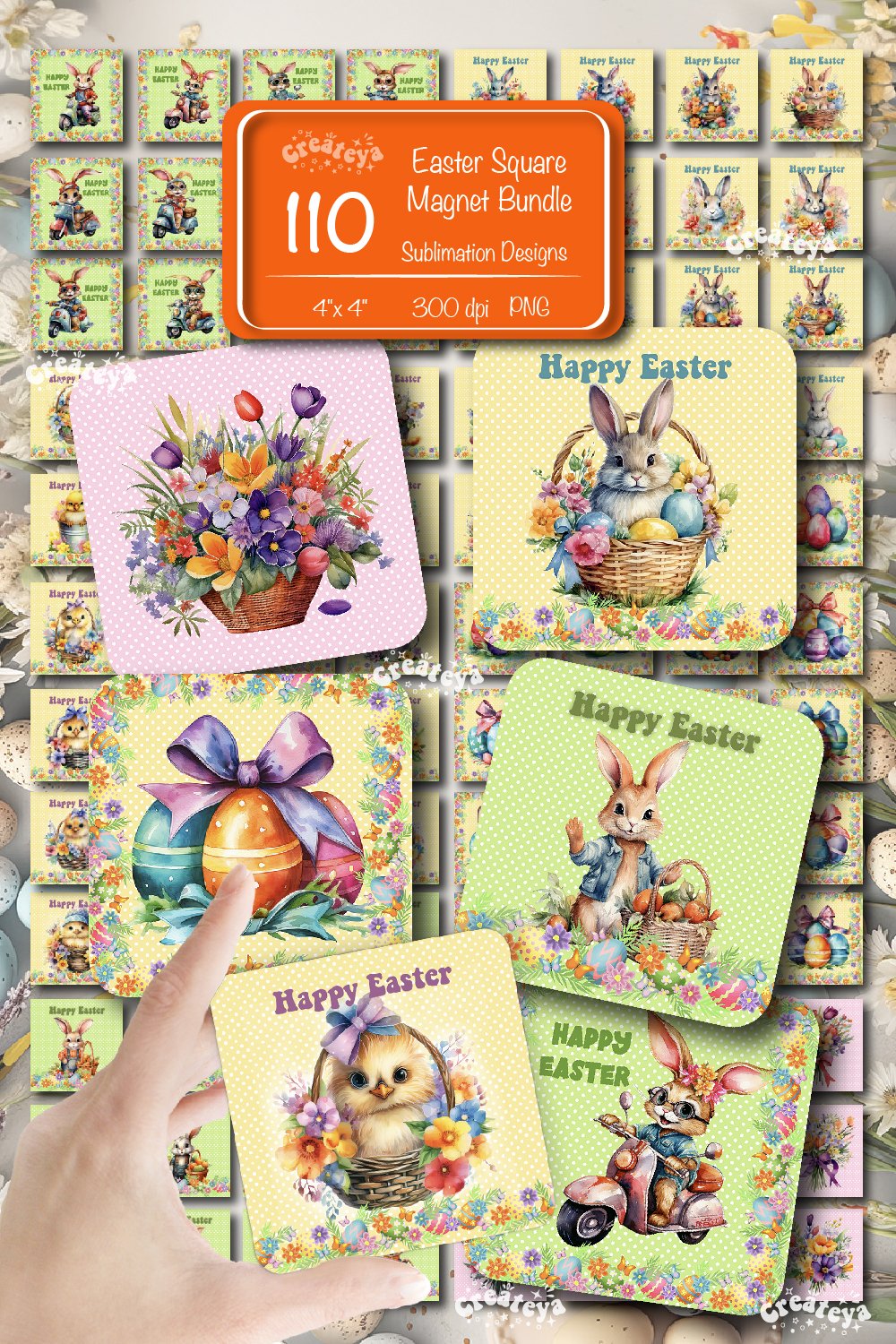 Easter magnet bundle Magnet sublimation bundle Easter fridge