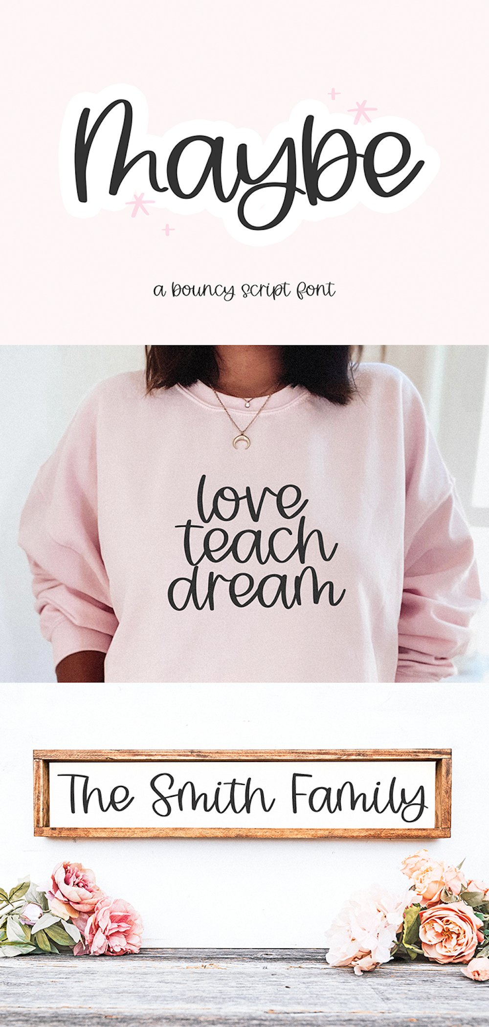 Maybe - Handwritten Script Font