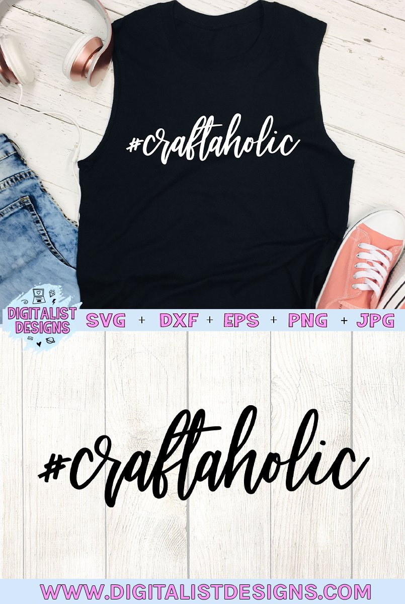 Crafting SVG | #Craftaholic SVG | Crafting Quotes
