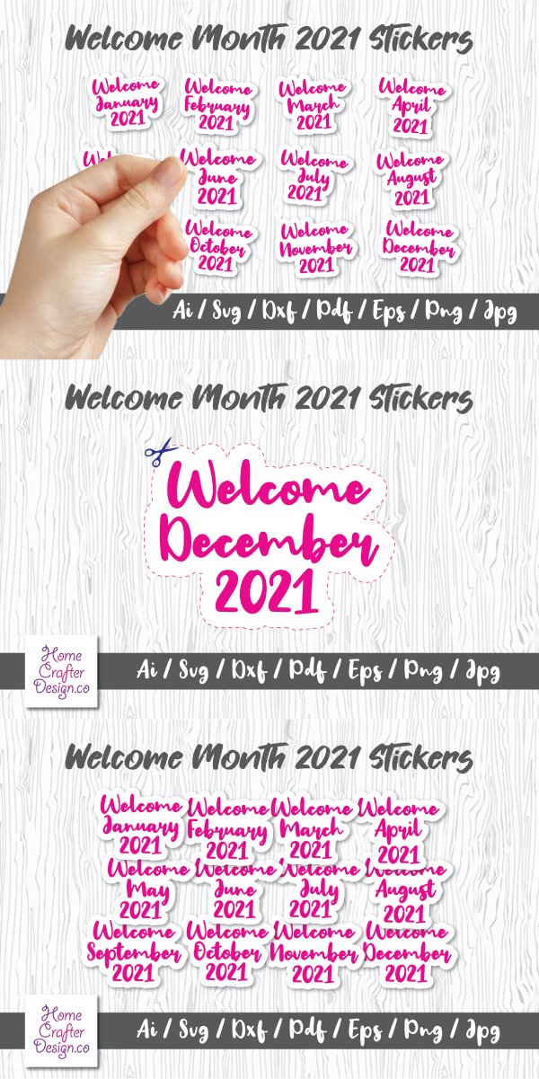 Welcome Month 2021 Stickers