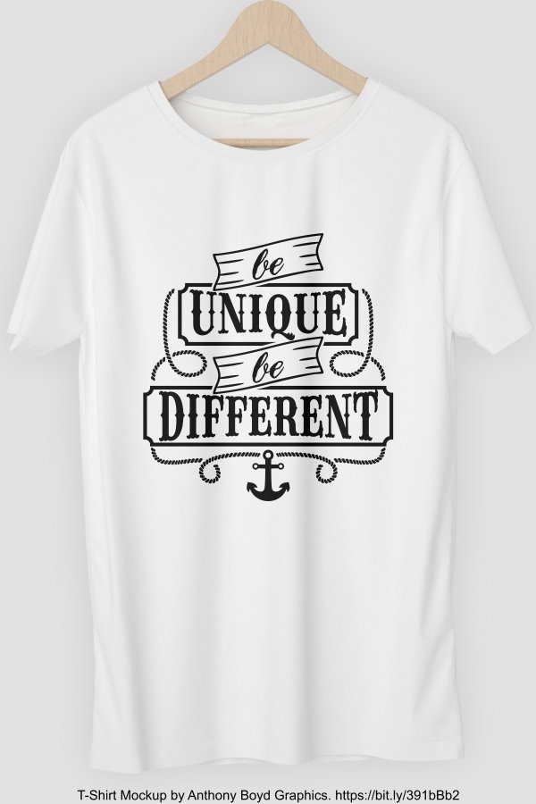 Be Unique Be Different T-Shirt Design | SVG PNG EPS AI CDR