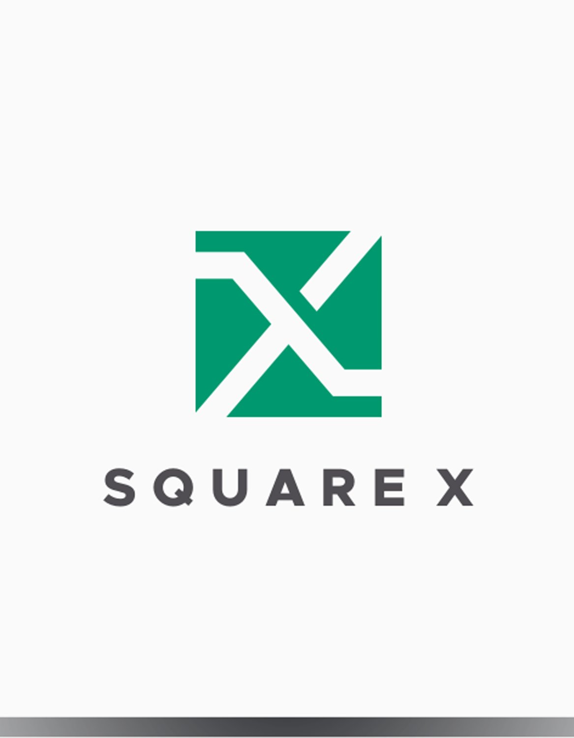 Square Letter X vector logo design - SVG file (3145185)