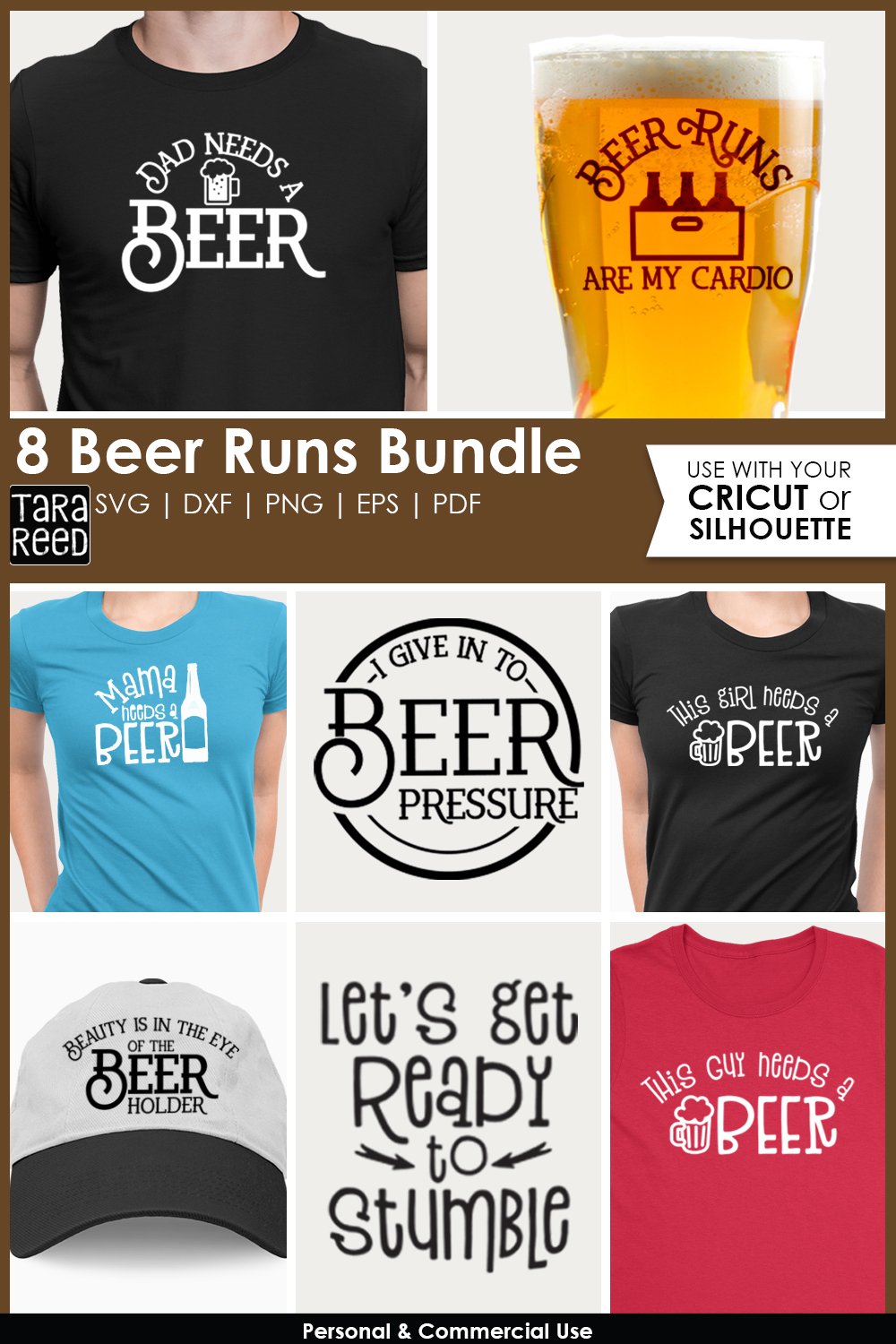 8 Funny Beer SVG for Cricut or Silhouette