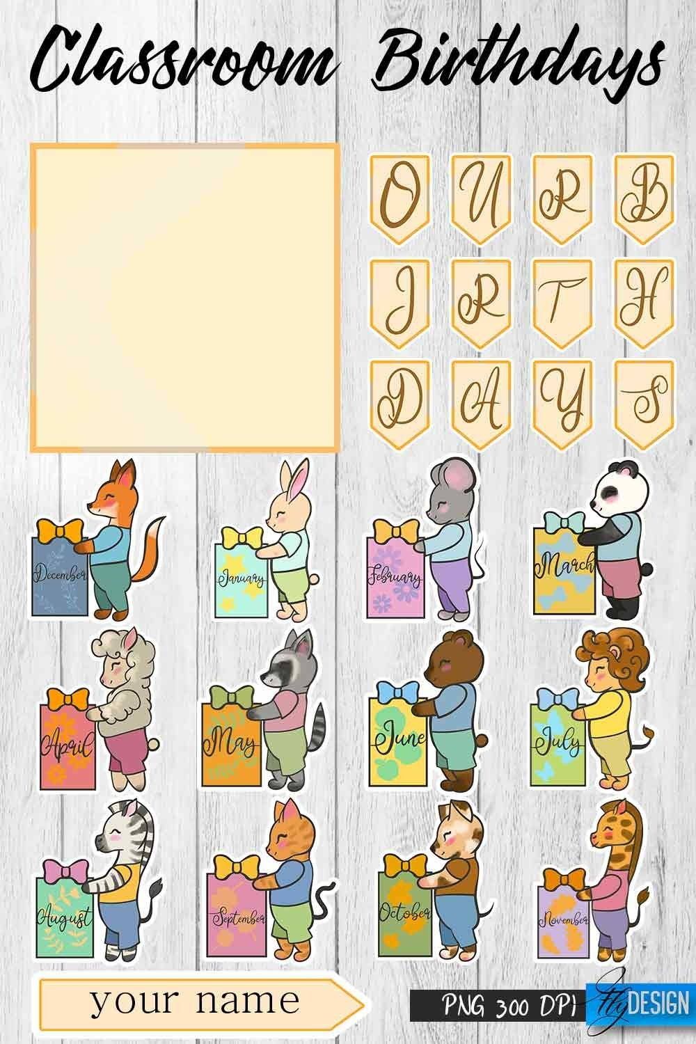 Classroom Birthdays PNG | Classroom PNG Design | (3074781)