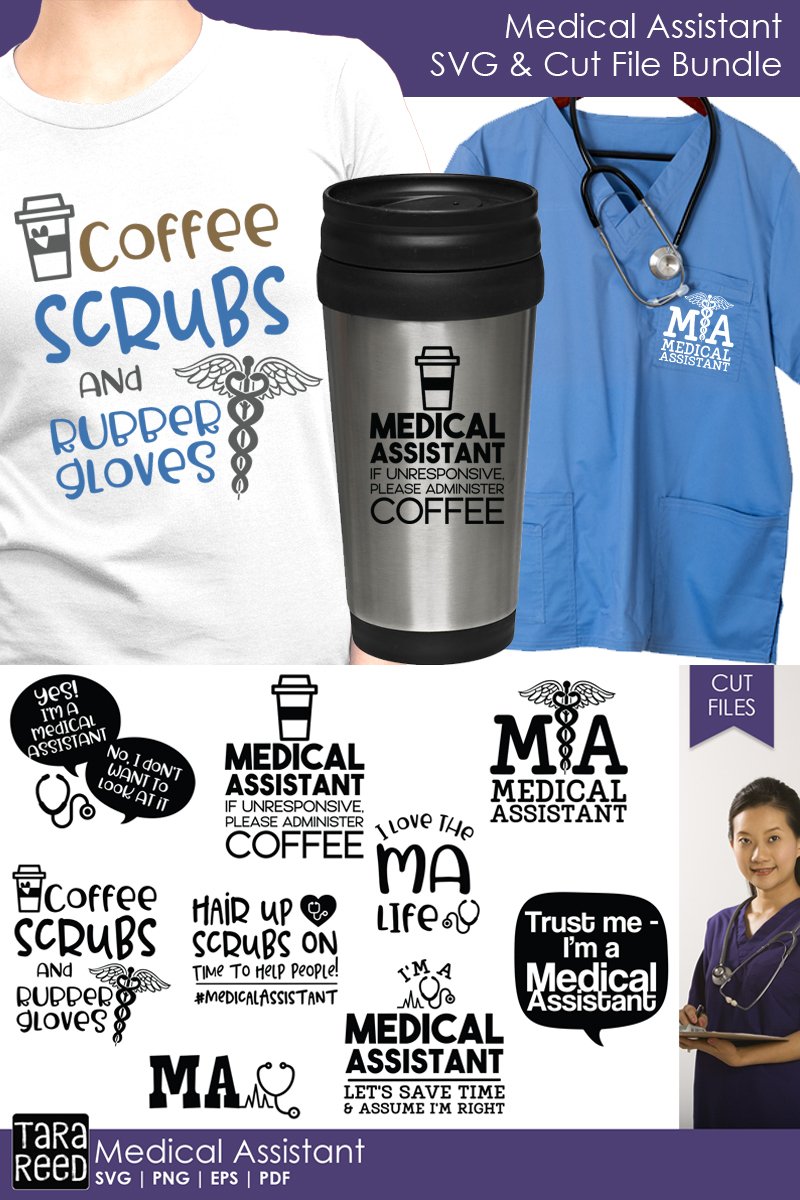 Medical Assistant SVG and Cut Files for Crafters