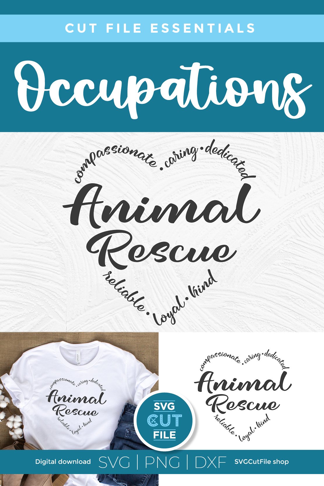 Animal rescue svg - a rescue svg for adopting or fostering
