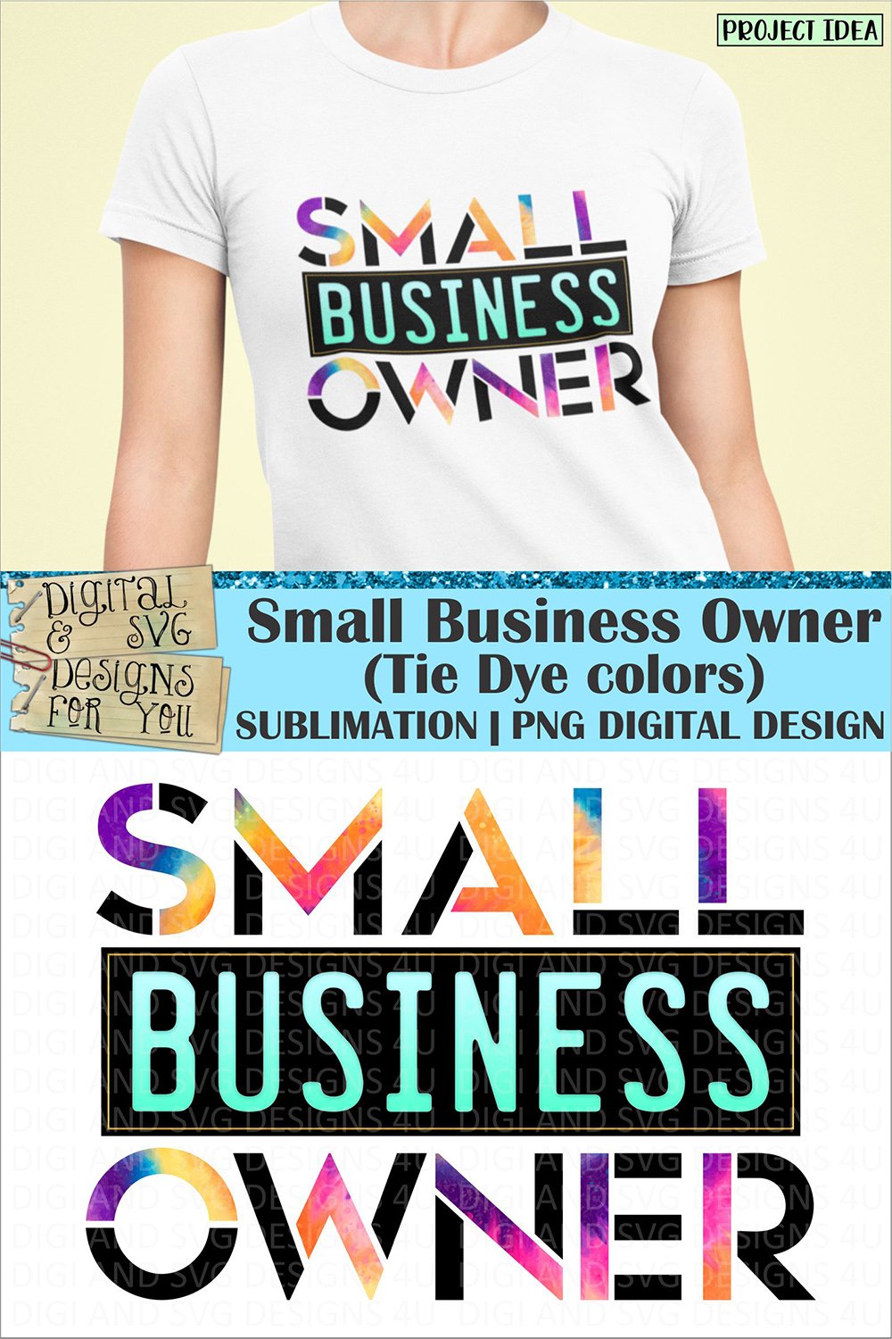 Small Business Owner Sublimation and PNG Digital Design.