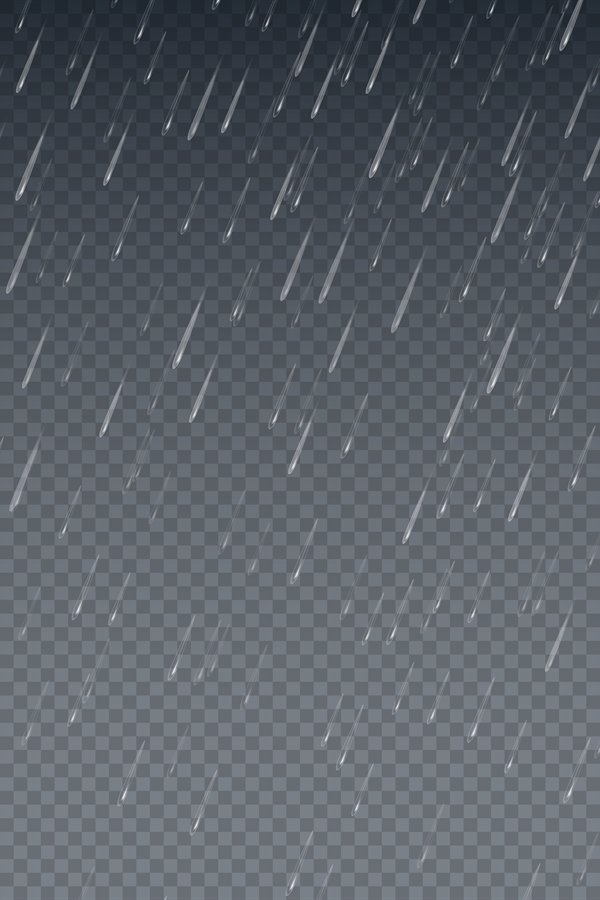 Rain vector wallpaper. Falling water drops isolated vector i