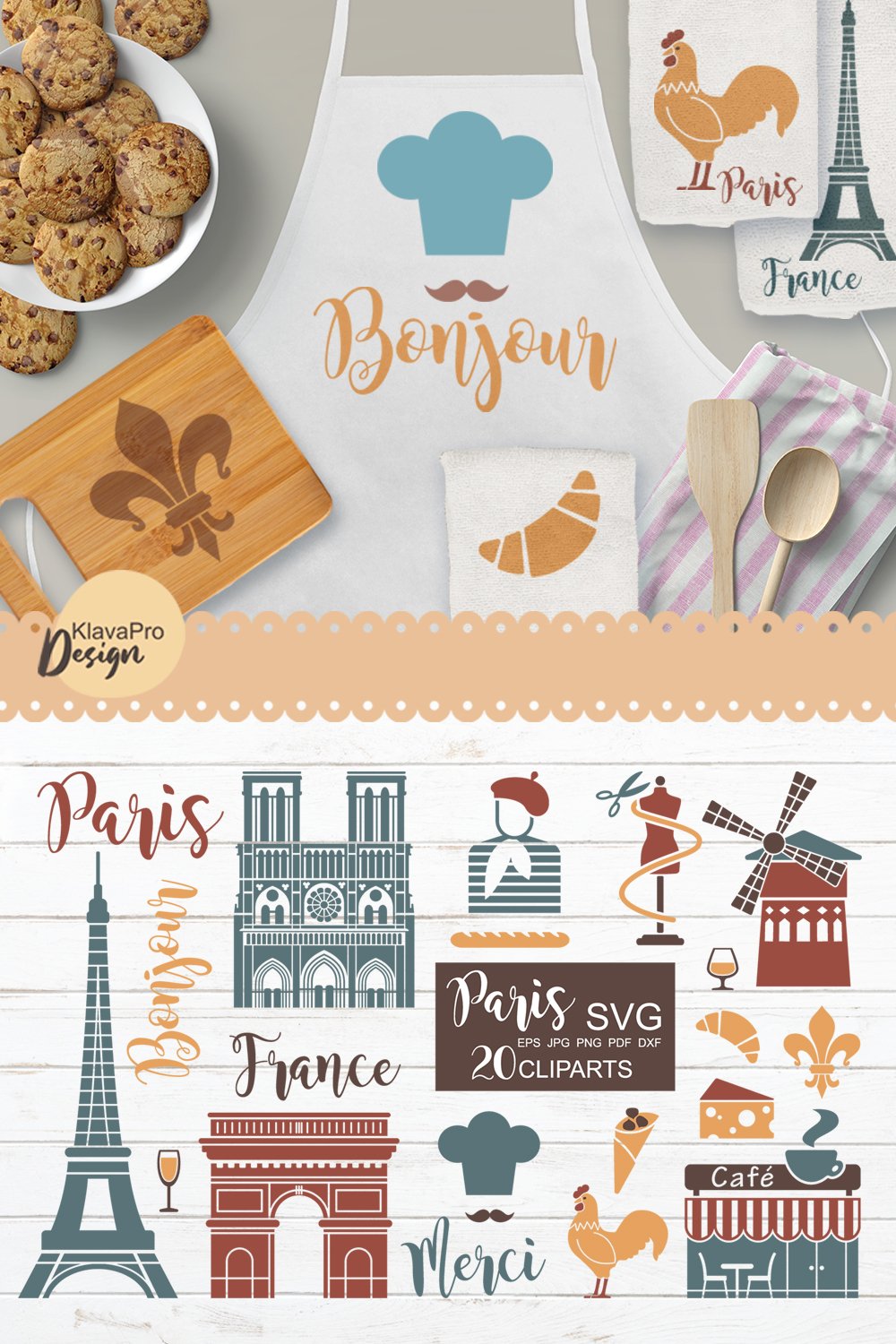Paris Cliparts SVG | France Vector Clipart