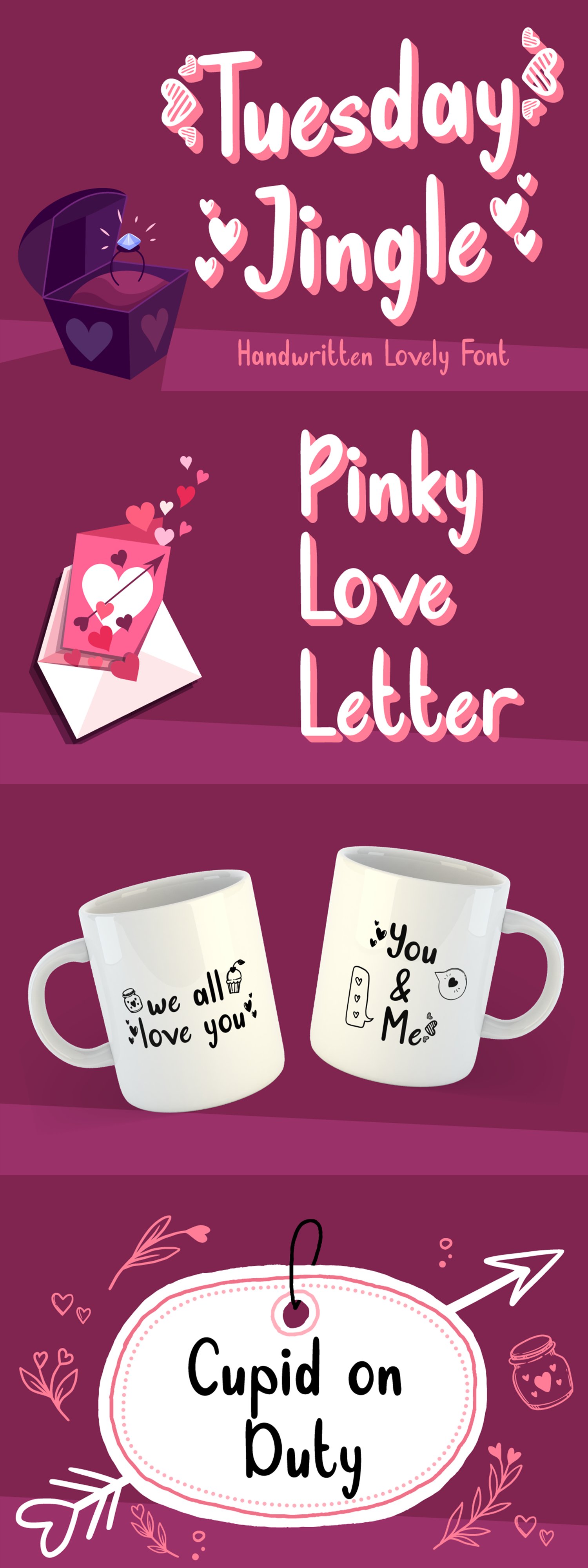 Tuesday Jingle - Lovely Font (1133993)