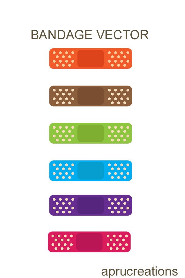 bandage silhouette/ bandage svg / bandage clipart