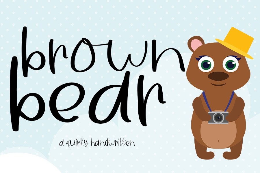 Brown Bear| A Fun Handwritten Font (1566408)