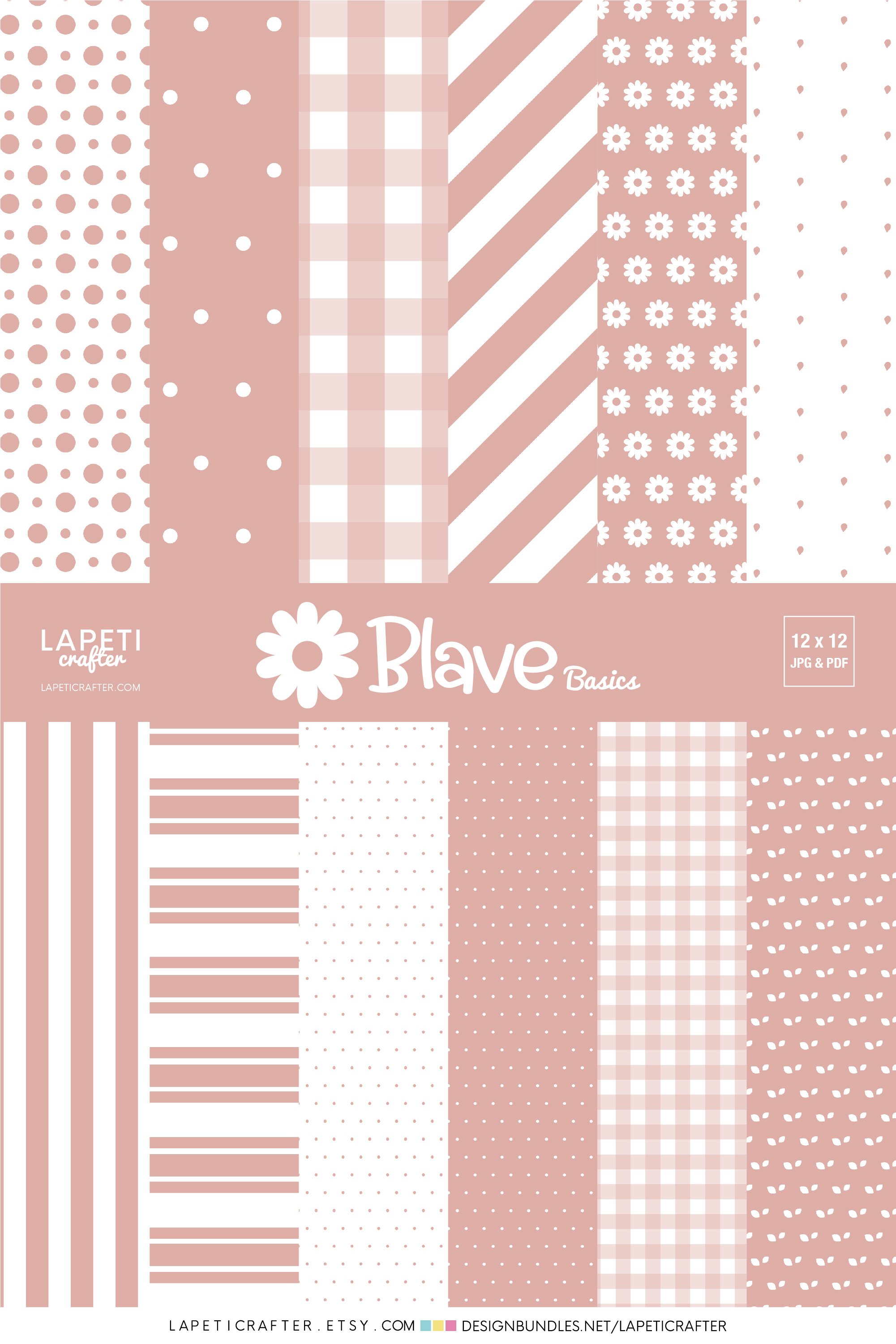 Soft Red Digital Paper Pack for scrapbooking and crafts