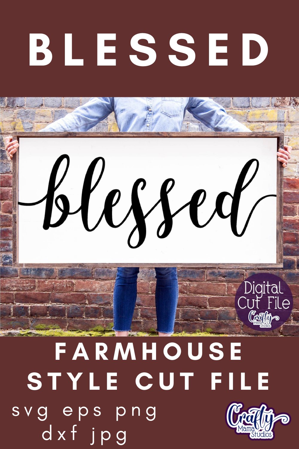 Blessed Christian Farmhouse Home Sign Svg