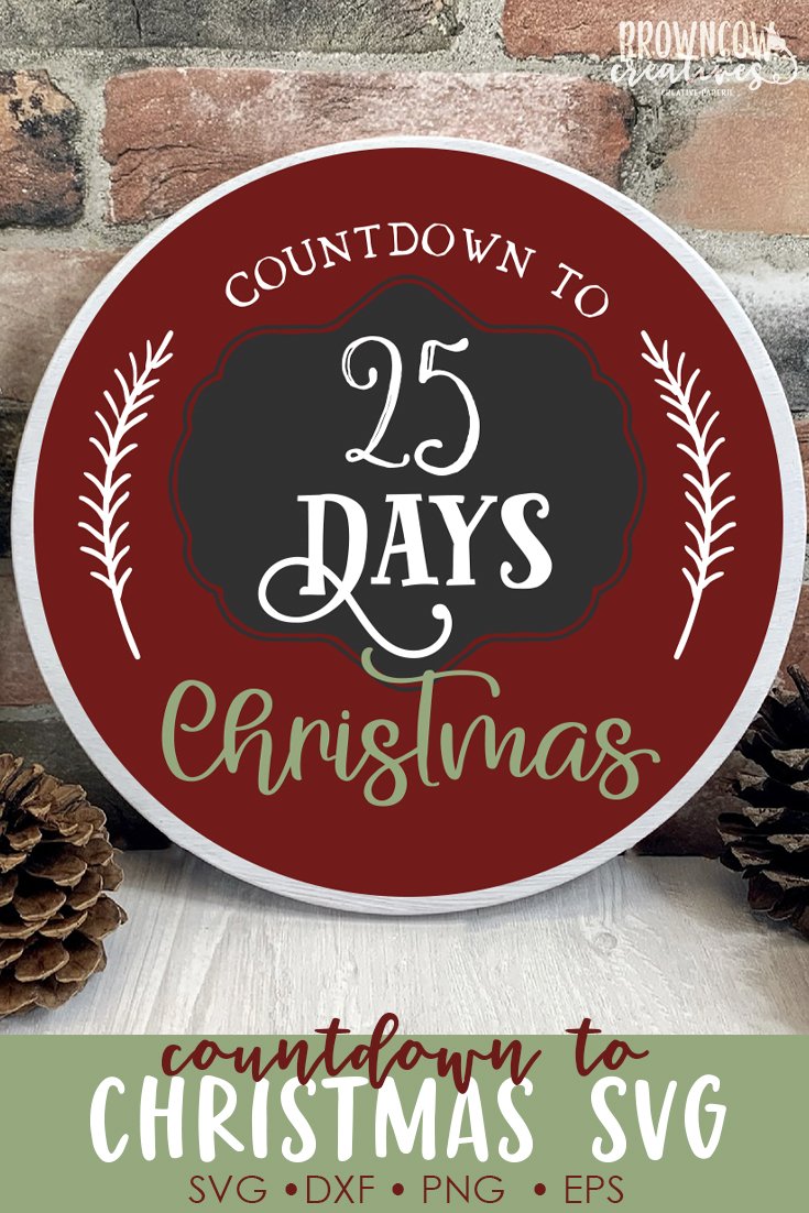 Countdown to Christmas SVG, Christmas Sign SVG