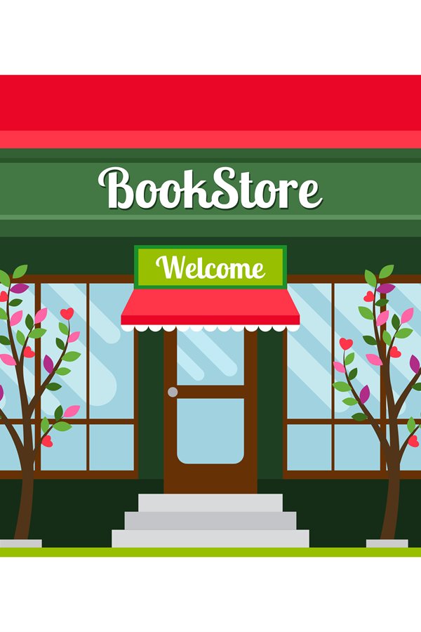 Book store facade icon
