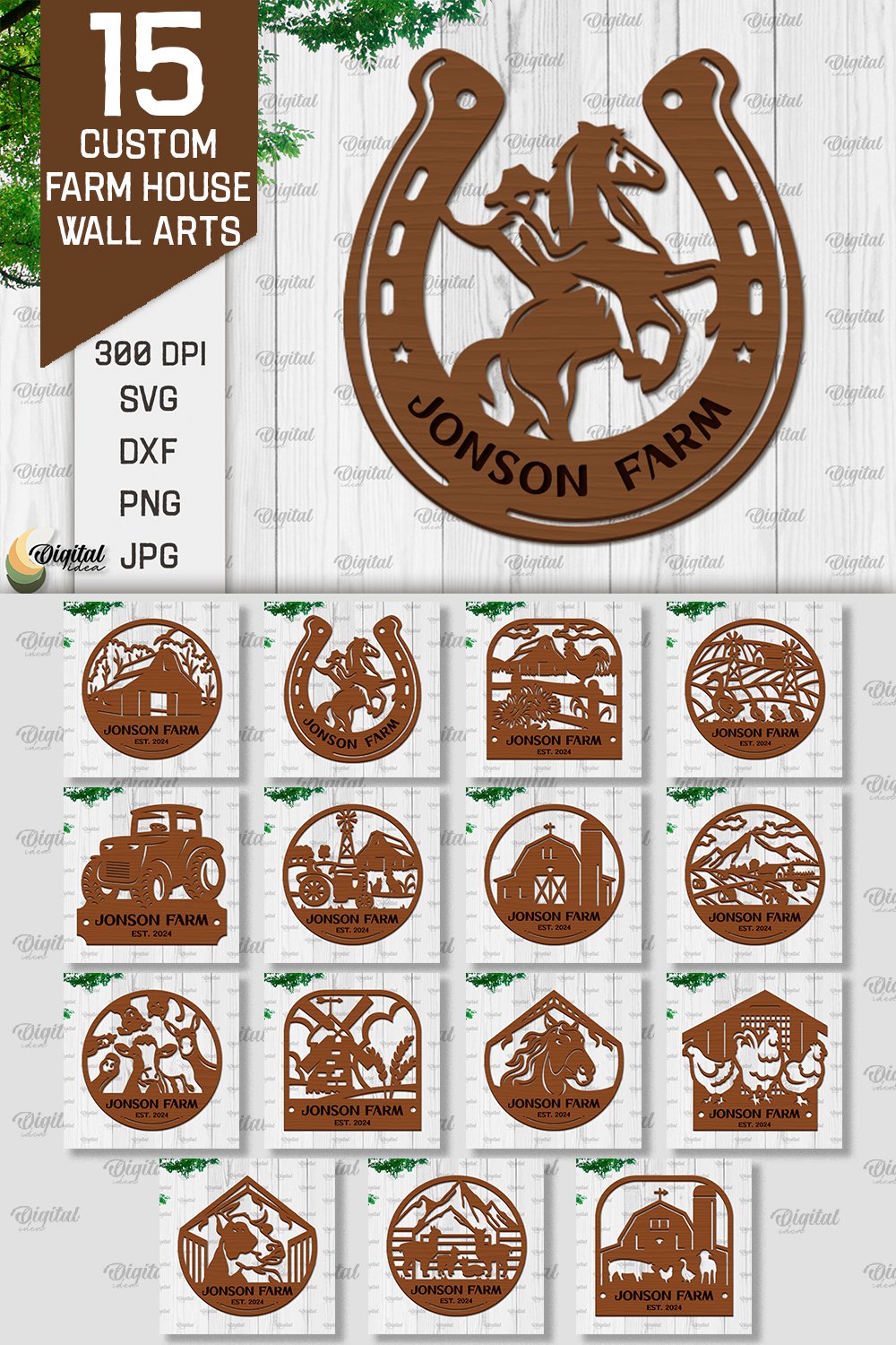 Farmhouse Wall Decor Laser Cut Bundle. Custom Farm Signs SVG