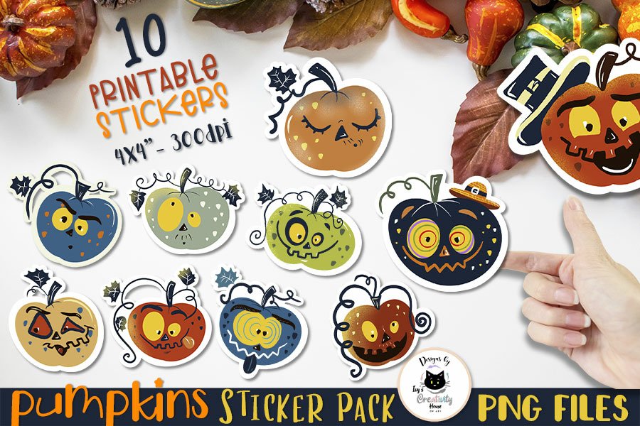 Pumpkin Halloween Sticker Pack