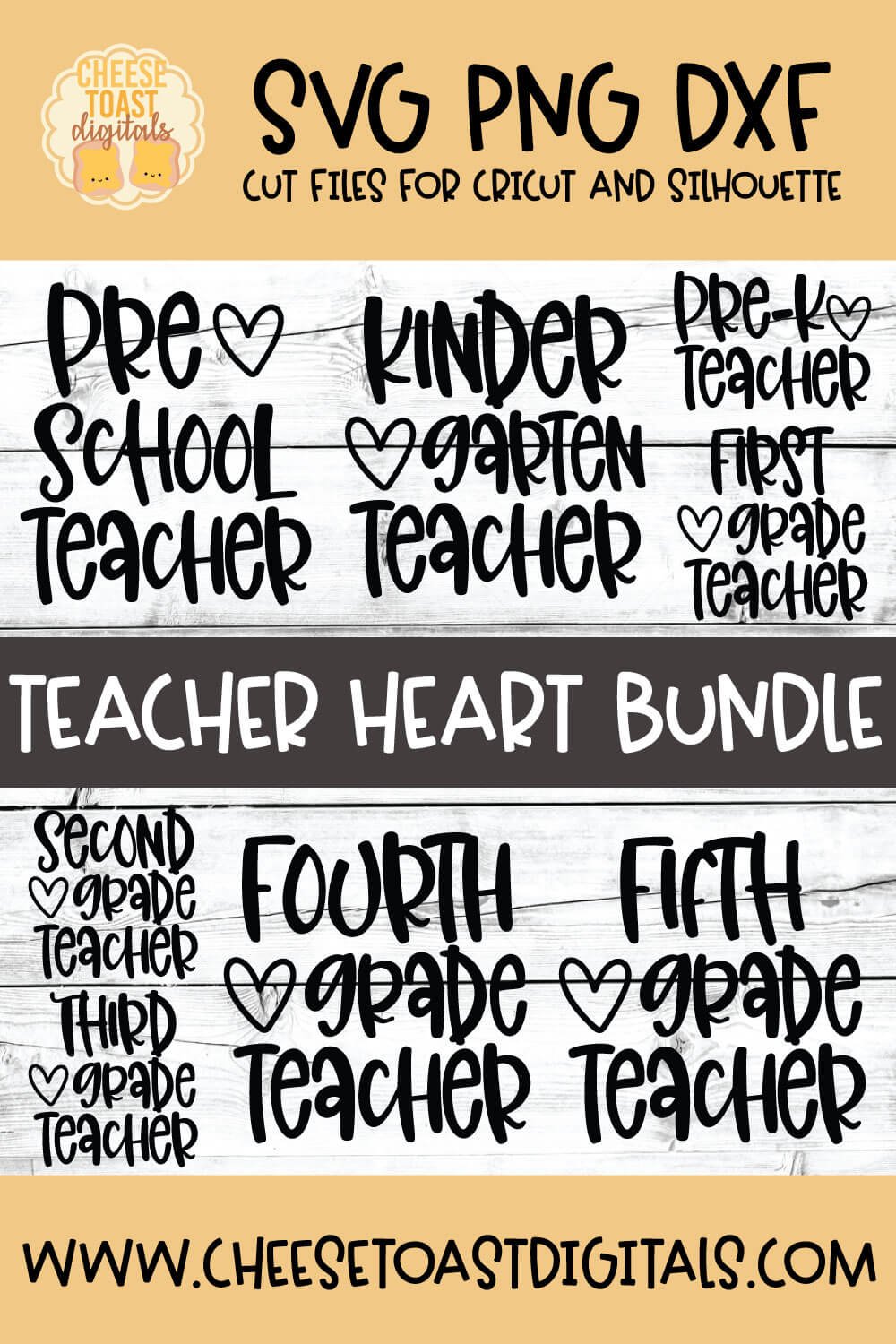 Back to School SVG | Teacher Heart Bundle