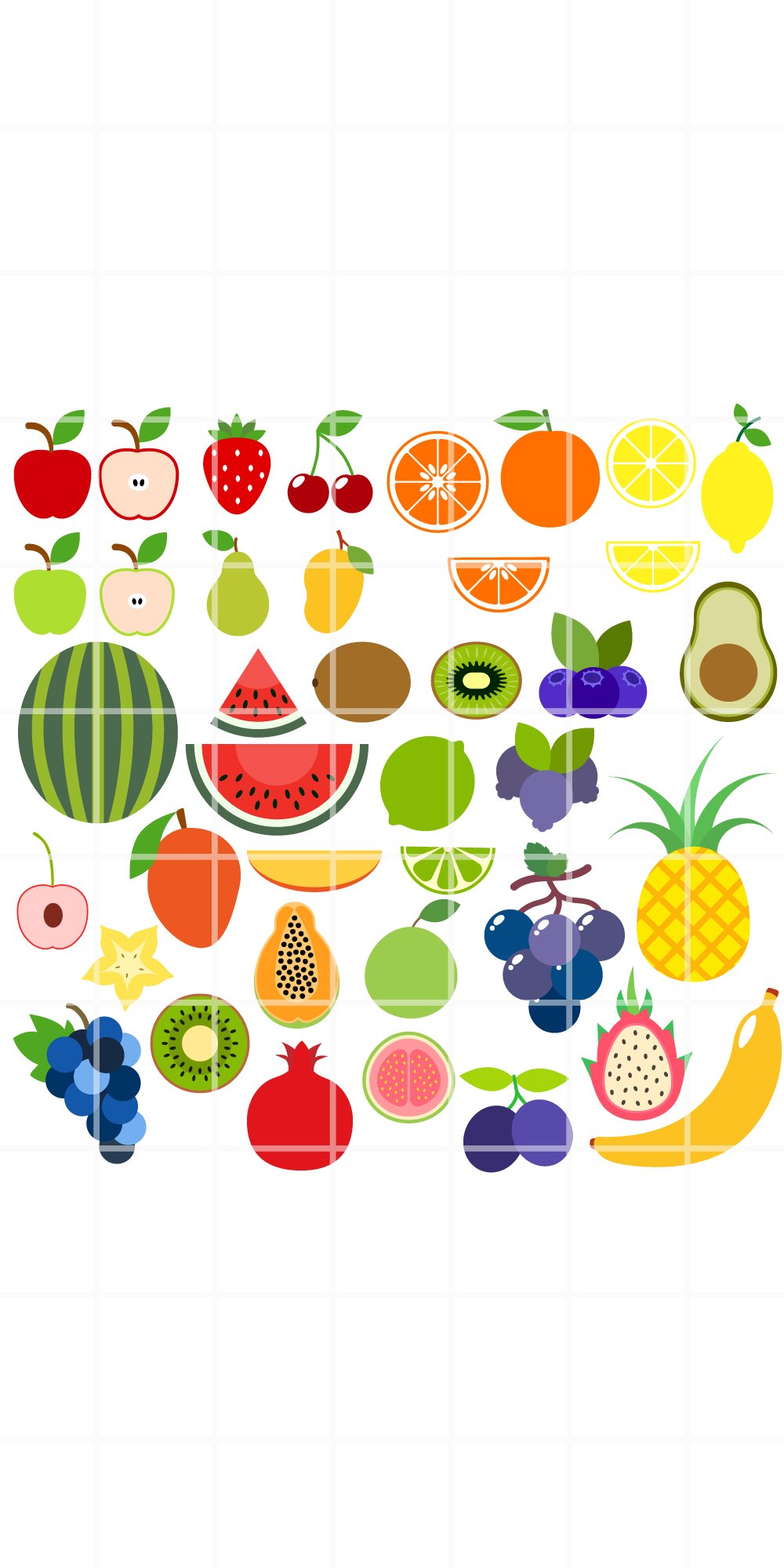 Fruit SVG. Fruit png. Fruit clipart. Fruit cut file. Vector.
