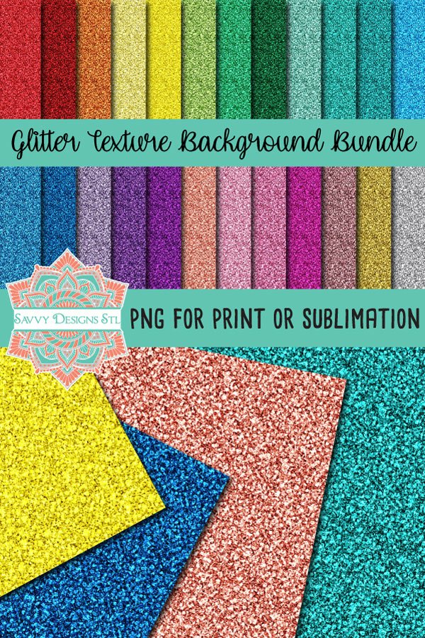 Solid Glitter Texture Background Sublimation Bundle
