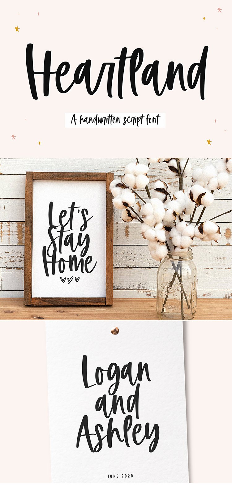 Heartland - A Handwritten Script Font (538433)