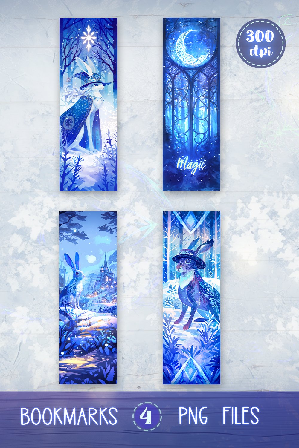 Bookmarks design - Winter Fairy Tale. (4909028)