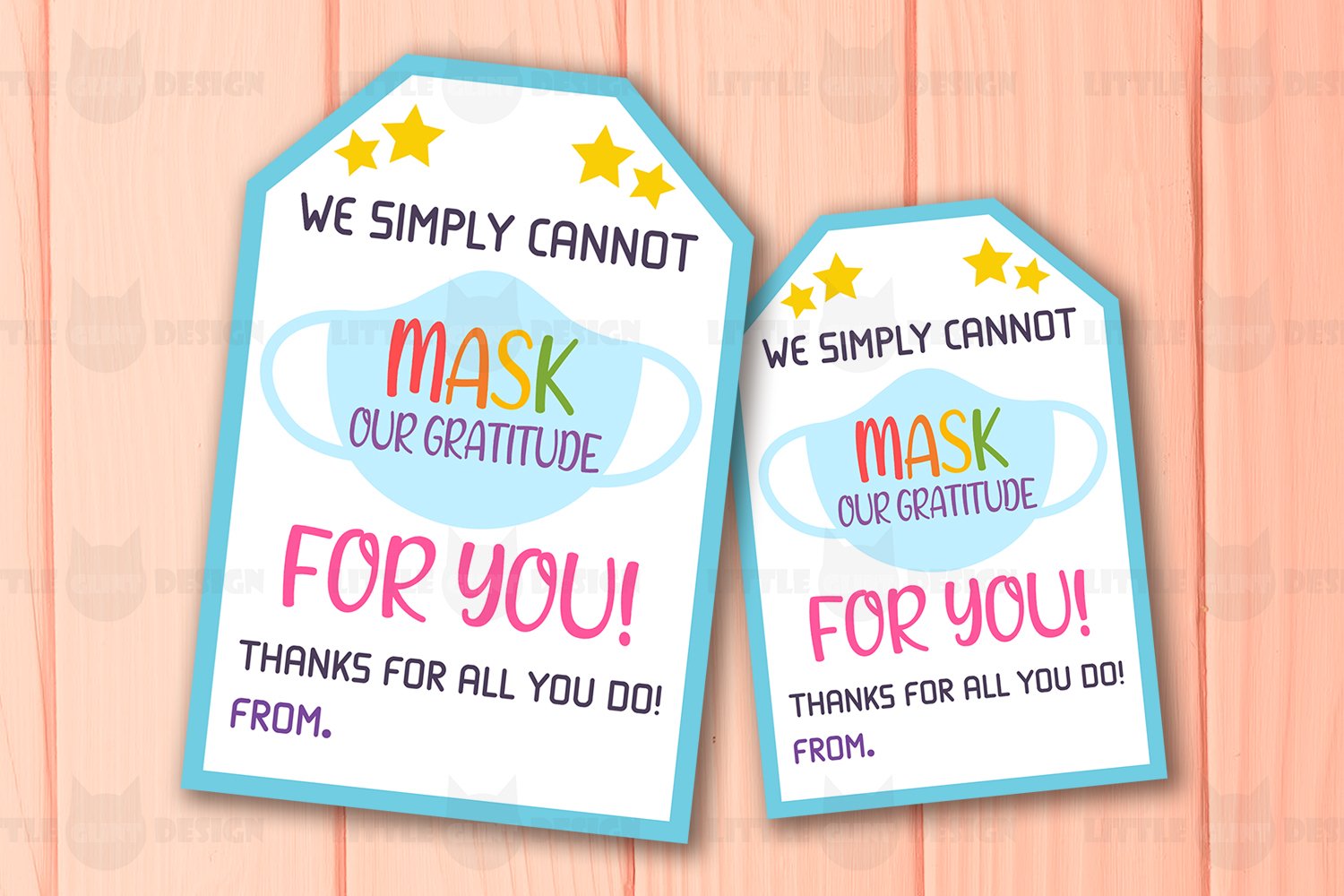 Printable Face Mask Gift Tag, Kindness Note Card Template