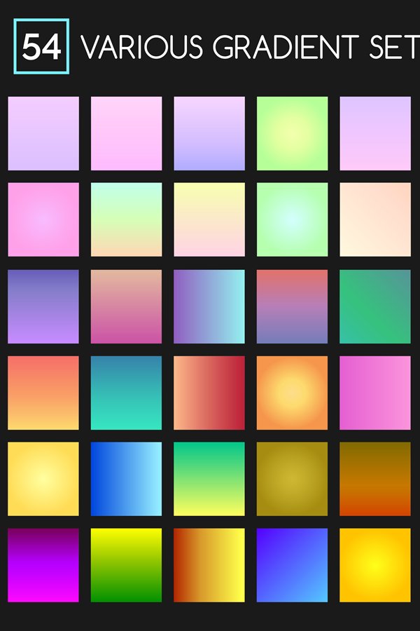 Multicolor gradient backgrounds (944304)