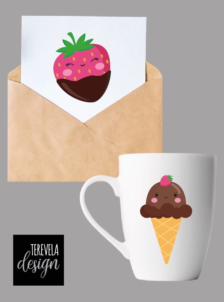 LOVE CHOCOLATE, CHOCOLATE, kawaii dessert, Valentine's Day